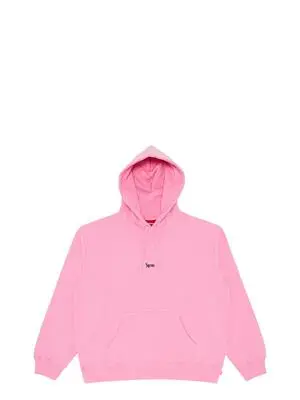 Supreme Micro Logo Hooded Sweatshirt - Pink