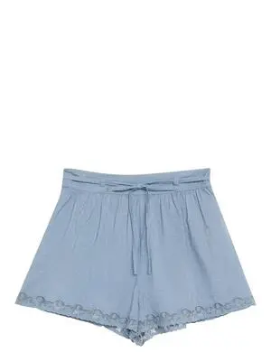 ULLA JOHNSON Elowen Cotton Shorts