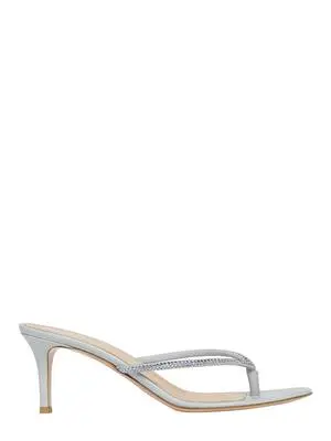 GIANVITO ROSSI India Strass Thong Stiletto Sandals Cloud Cloud