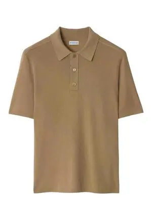 Burberry Knitted Polo Shirt - Brown