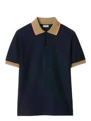 Burberry Cotton Polo Shirt - Blue
