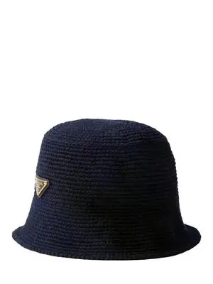 Prada Crochet Bucket Hat - Blue