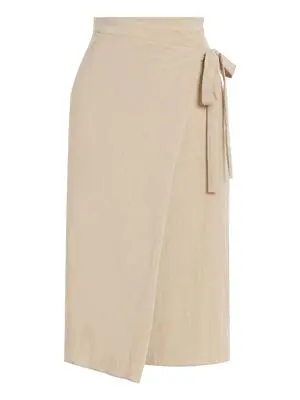 Vince Tencel™ Lyocell-blend Midi Skirt - Neutral