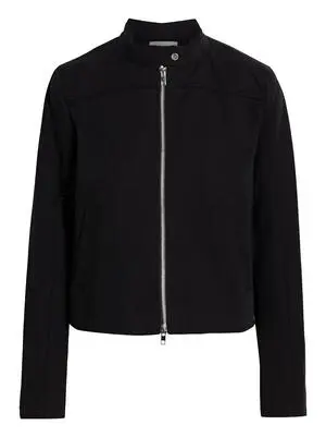Vince Cotton-blend Bomber Jacket - Black