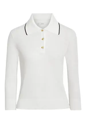 Vince Cotton Polo Shirt - White