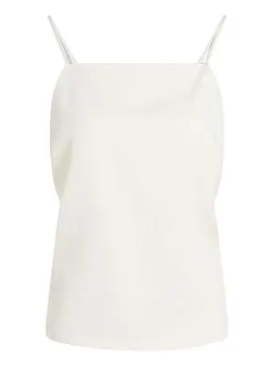 JOSEPH Crinkled Satin Top - Ivory