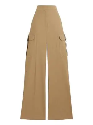 Max Mara Edda Wide-leg Cargo Pants - Sand