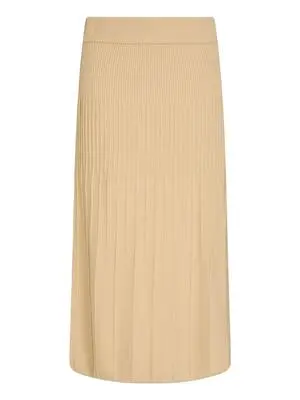 JOSEPH Merino Wool Skirt - Beige