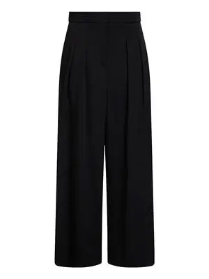 JOSEPH Talma Satin-crepe Wide-leg Pants - Black