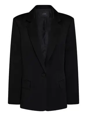JOSEPH Joaquim Satin-crepe Blazer - Black