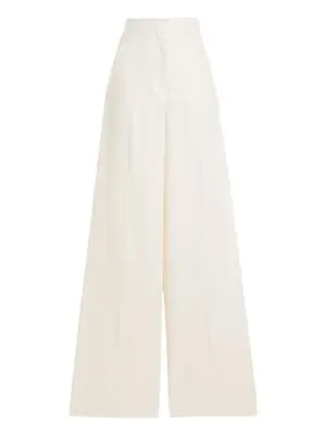 Max Mara Hangar Linen-twill Wide-leg Pants - Ecru