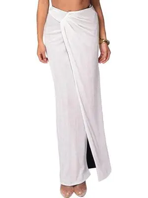 JLUXLABEL Reversible Maxi Skirt White