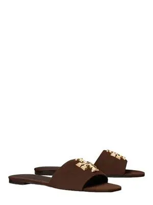 Tory Burch Eleanor Slide Sandal - Dark Cocoa / Gold