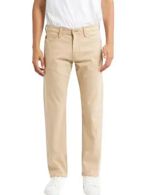 Ag Protégé Italian Light Bedford Straight Leg Pants - Light Truffle