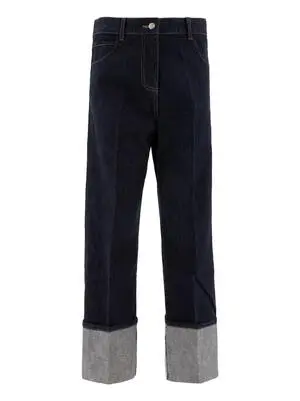 SANDBEIGE Tailored Trousers Blue
