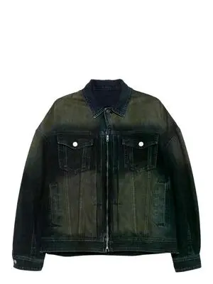 JUUN.J Denim Zipped Jacket - Blue