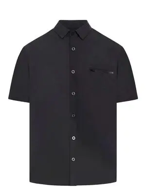 Sacai Short-sleeve Button-up Shirt - Black