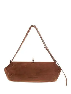 Benedetta Bruzziches Sophia Suede Shoulder Bag - Brown