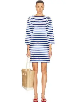 BODE Margate Dress - Blue Multi