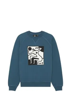 PARRA Ball Sports Crew Neck Sweatshirt - Dark Blue