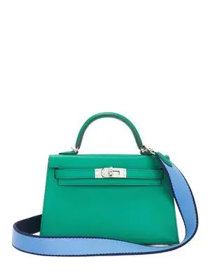 Hermès Epsom Kelly 20 Handbag Vert Vertigo