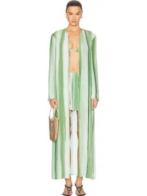 Cult Gaia Mendel Duster - Calla Lily Painted Stripe