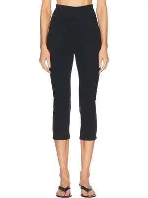 FRAME Jetset City Capri Pant - Sheen Noir