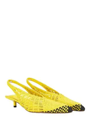 Jacquemus Les Cubisto Banane Slingbacks - Yellow