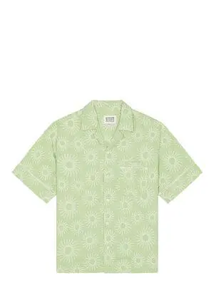 Scotch & Soda Aop Short Sleeve Shirt In . Also - Sage
