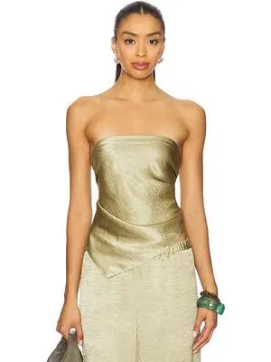 Enza Costa X Revolve Scarf Top - Sage