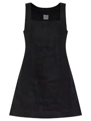 Posse Linen Mini Dress - Black