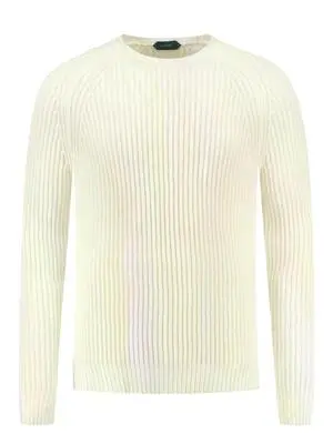 ZANONE Ribbed-knit Jumper - Neutrals