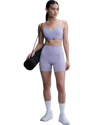 Nike One High-waisted 5" Biker Shorts - Purple