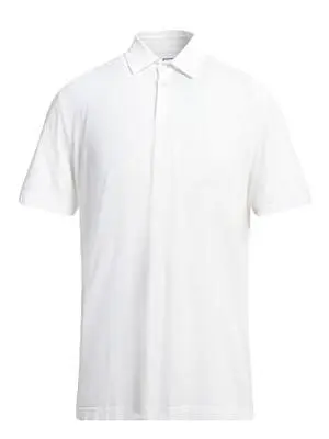 Fedeli Polo Shirt Size Cotton, Elastane - White