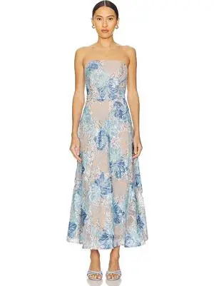 ELLIATT Leonie Cocktail Midi Dress - Blue
