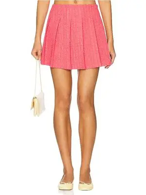 Line & Dot Emmeline Mini Skirt - Watermelon