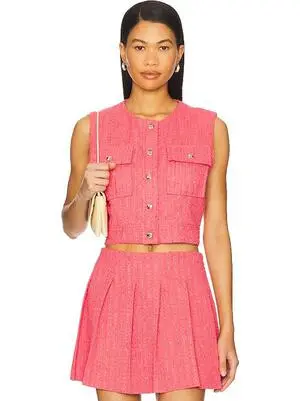 Line & Dot Emmeline Top - Watermelon