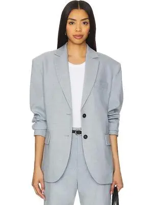 ANINE BING Quinn Blazer - Steel Blue
