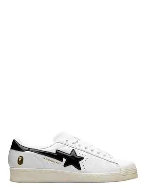 Adidas X A Bathing Ape Superstar Sneakers - White