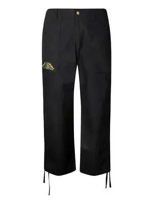 BRAIN DEAD Embroidered-Pocket Trousers