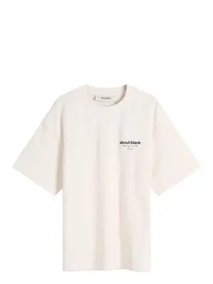 ABOUT:BLANK Reverse T-shirt - Oat/black