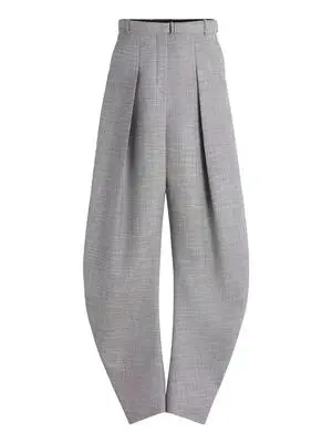 LANVIN Belted Tapered Trousers - Grey