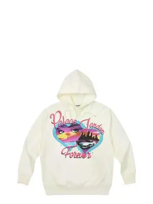PALACE Graphic Print Hoodie - White