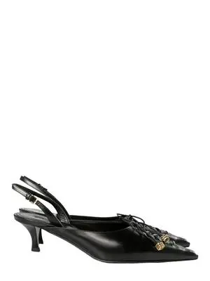 Givenchy 45mm Lace-up Slingback Pumps - Black