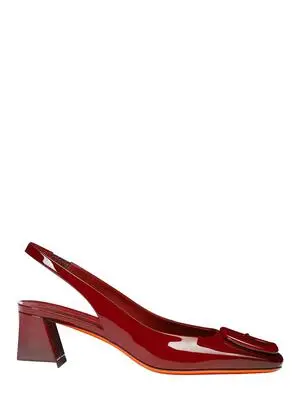 Santoni 50mm Patent-leather Pumps - Red