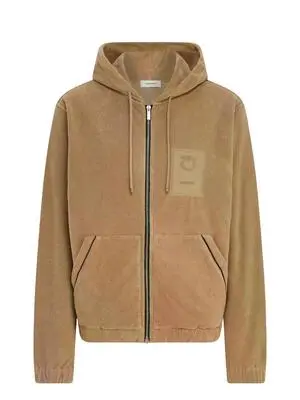 FERRAGAMO Monogram Hoodie - Neutrals