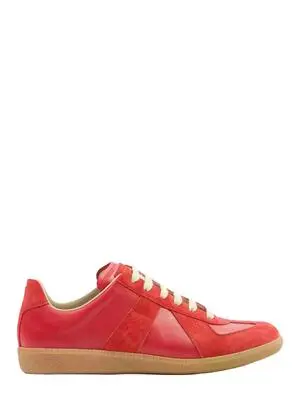 MAISON MARGIELA Replica Lace Up Sneakers - Red