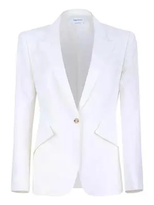 Alexander McQueen Wool Blazer - White
