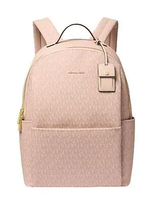 Michael Kors Sable Large Signature Logo Backpack - Pink