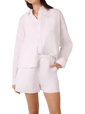 WeWoreWhat Button-Front Shirt Bright White